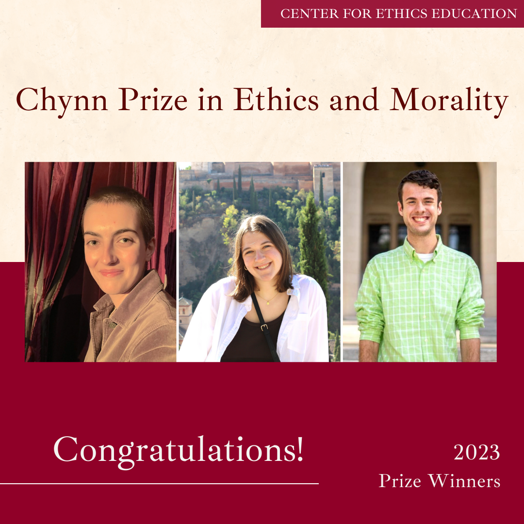 Winners of the 2023 Chynn Ethics Paper Prize – The Ethics and Society Blog